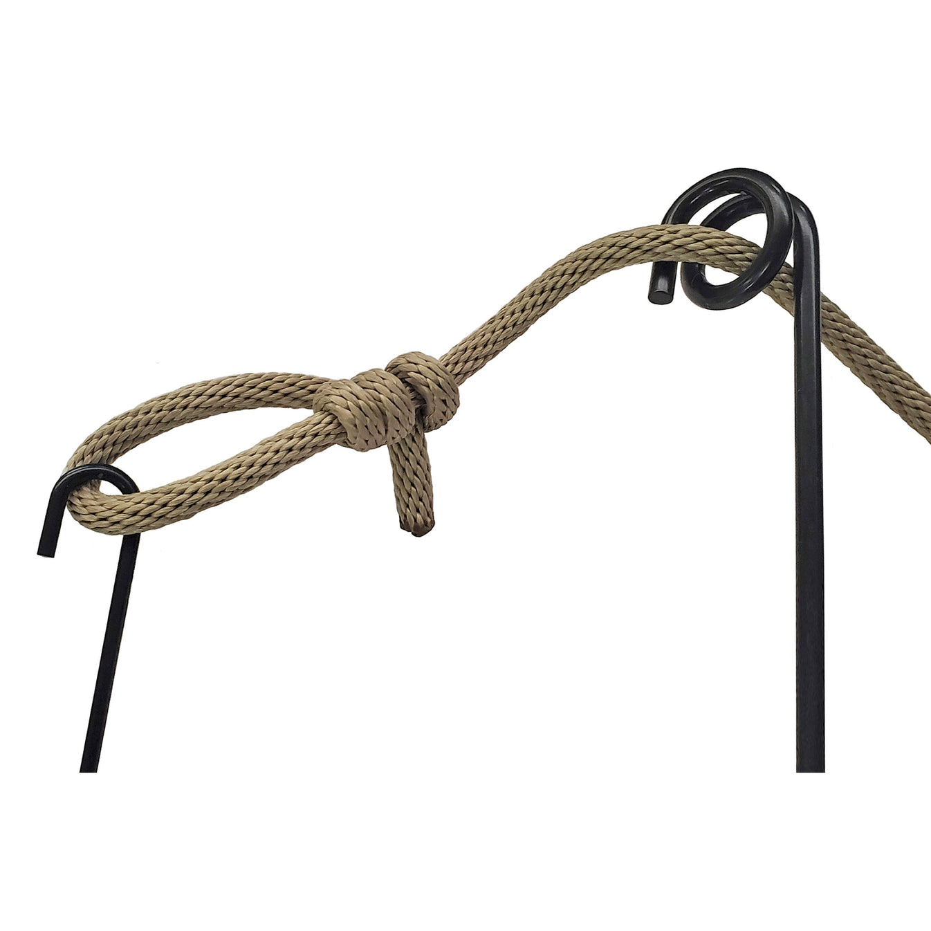 Rope Fence Pole Set - Heavy Duty Steel Rope Fence Poles - Made in USA ...