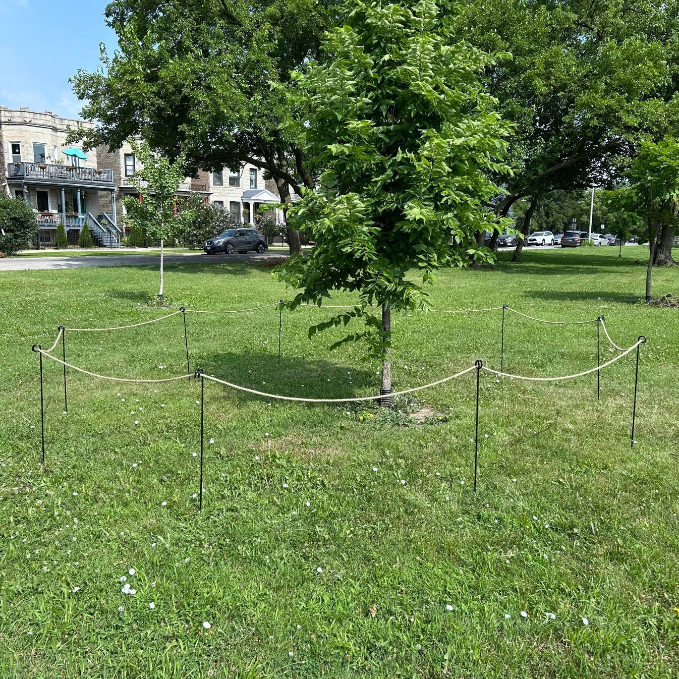 Rope Fence Pole Set - Heavy Duty Steel Rope Fence Poles - Made in USA ...